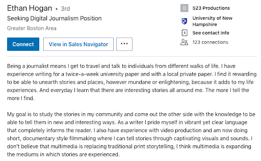 Blog | 7 LinkedIn Summary Examples for Every Job Seeker (+ Tips)